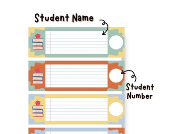 Groovy Classroom Desk Name Tags - Etsy