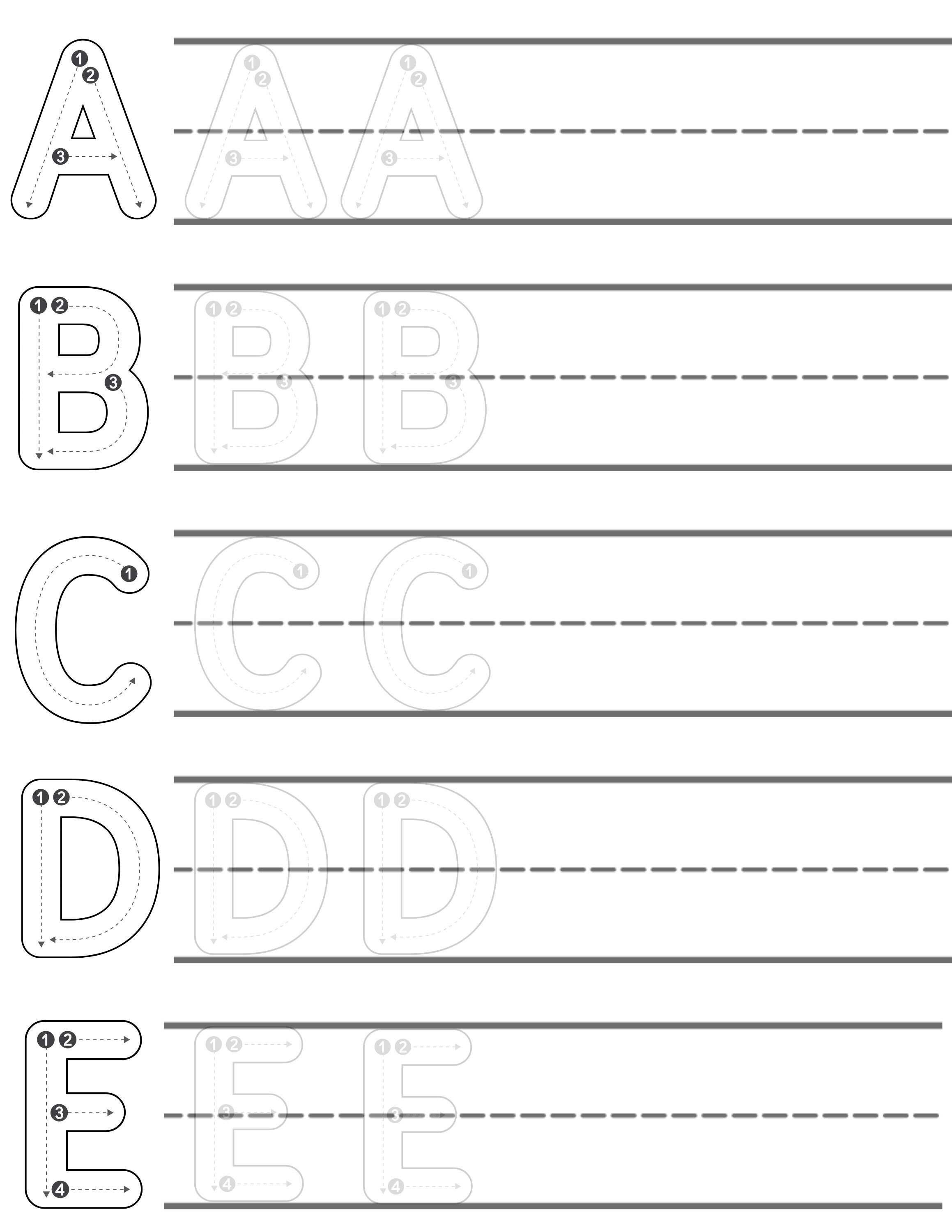 Learn to Write the Alphabet, PRINTABLE, Lettering, Learn to Write, PDF ...