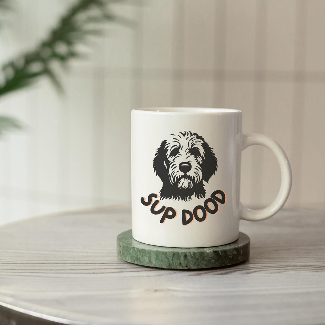 Funny Goldendoodle Mug: "sup Dood" Coffee Cup, Dog Lover Gift - Etsy