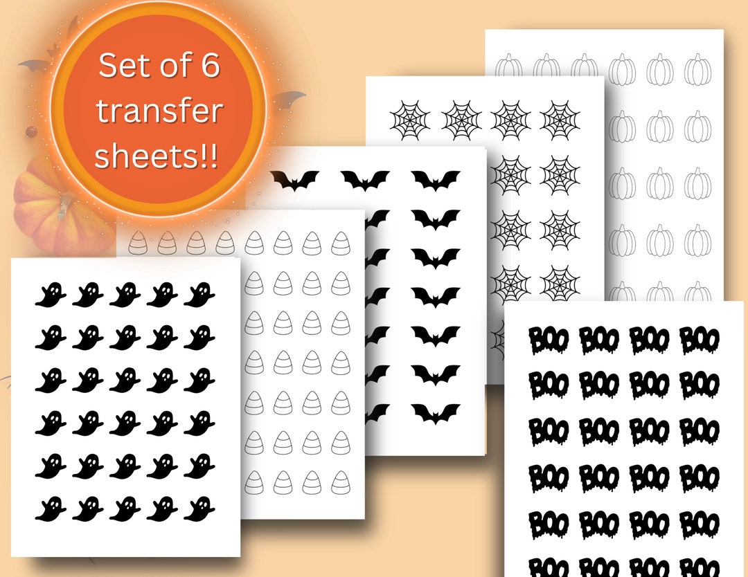 Halloween Transfer Sheets, Royal Icing Transfer Sheets, Halloween ...