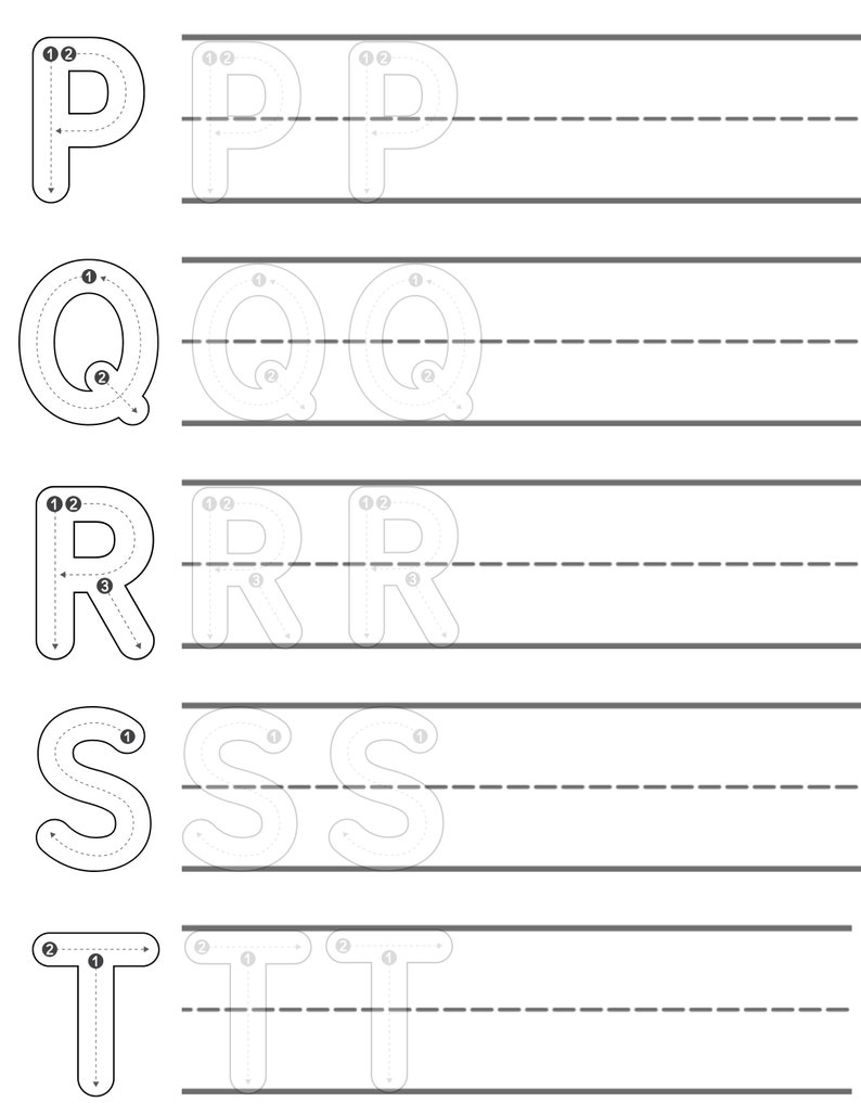 Learn to Write the Alphabet, PRINTABLE, Lettering, Learn to Write, PDF ...