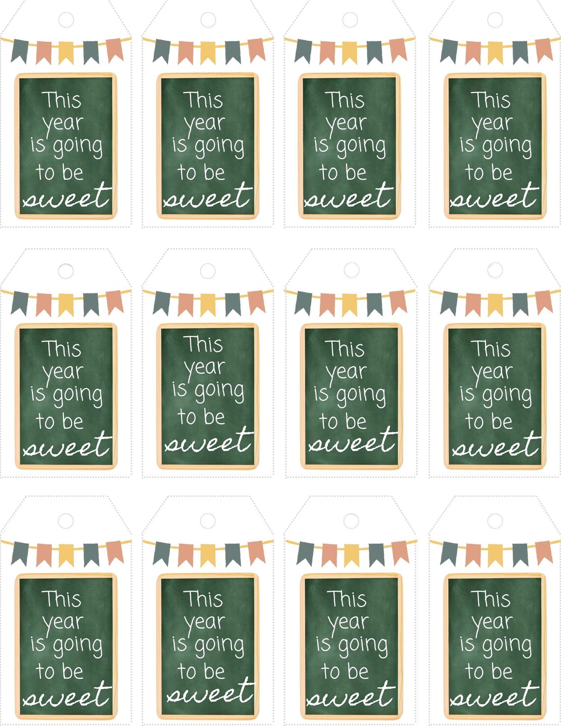 Back to School Treat Tags Printable School Treat Tags Treat - Etsy