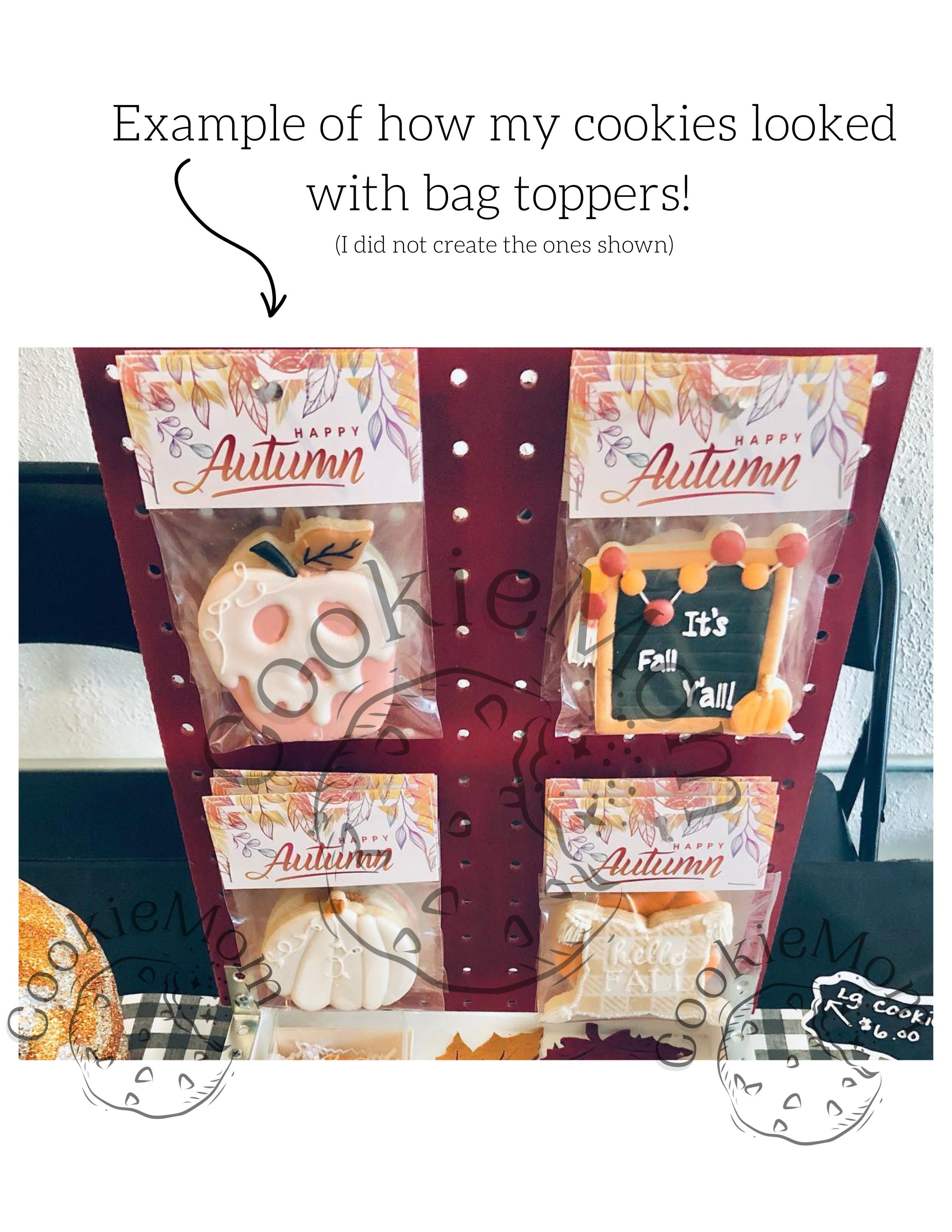 Halloween Treat Bag Toppers, Cookie Bag Toppers, Bag Toppers, Treat ...