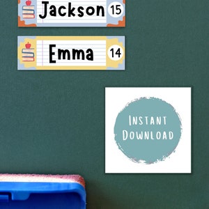 Student Name Tags, Name Tags, Student Name Labels, Back to School ...