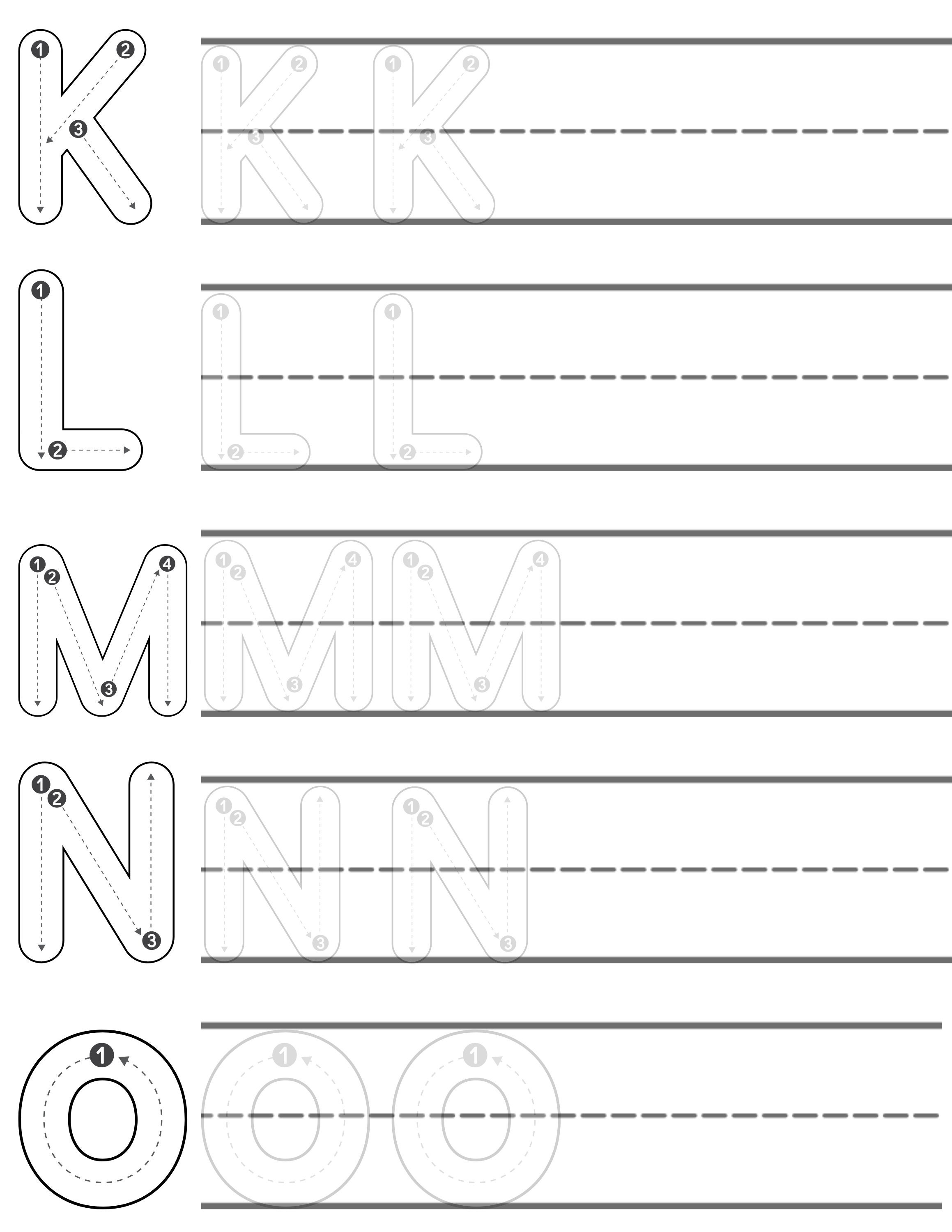 Learn to Write the Alphabet, PRINTABLE, Lettering, Learn to Write, PDF ...