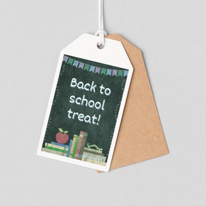 Back to School Treat Tags, Printable School Treat Tags, Treat Bag Tags ...