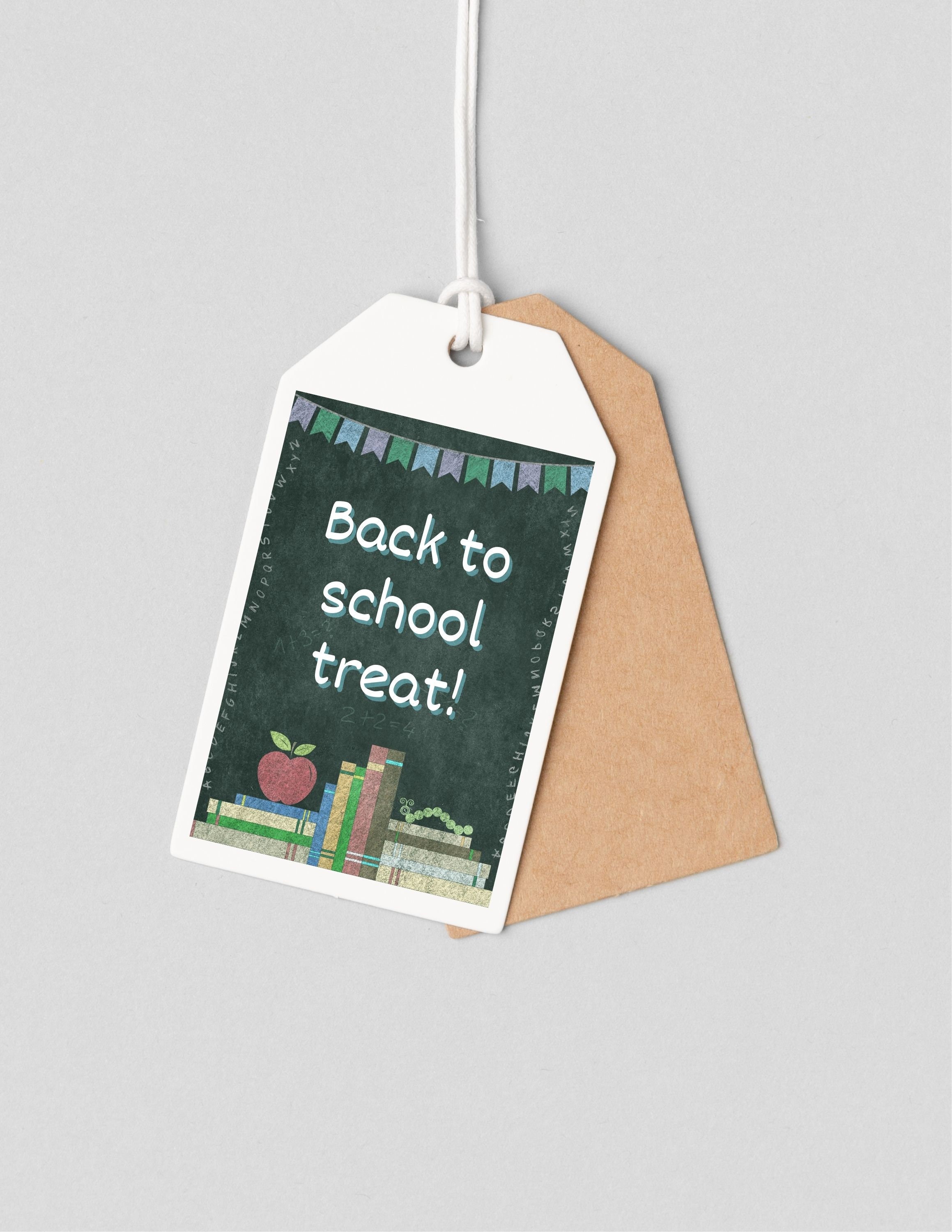 Back to School Treat Tags, Printable School Treat Tags, Treat Bag Tags ...