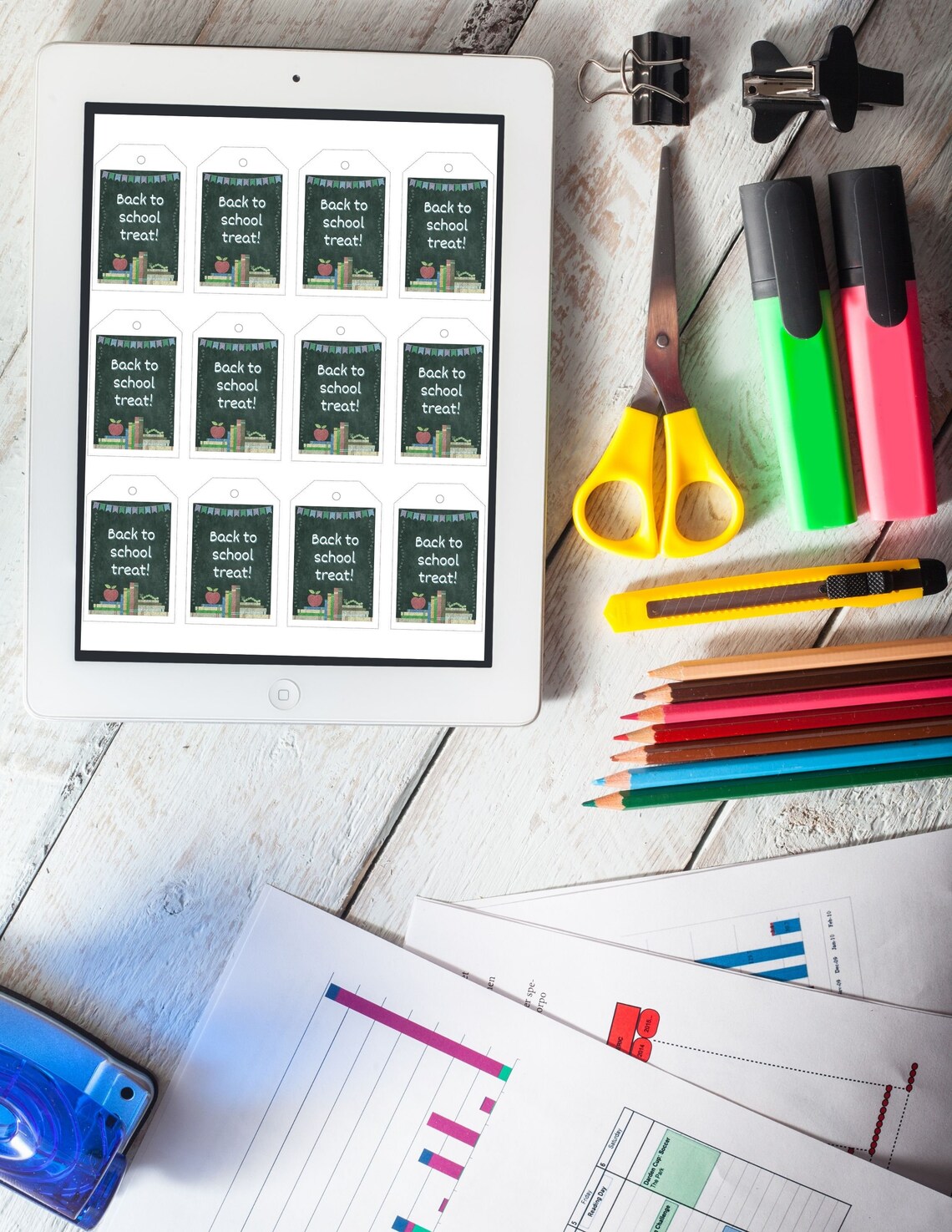 Back to School Treat Tags, Printable School Treat Tags, Treat Bag Tags ...