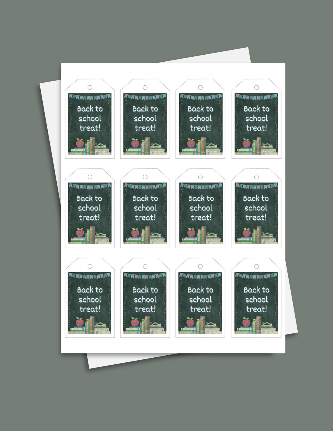 Back to School Treat Tags, Printable School Treat Tags, Treat Bag Tags ...