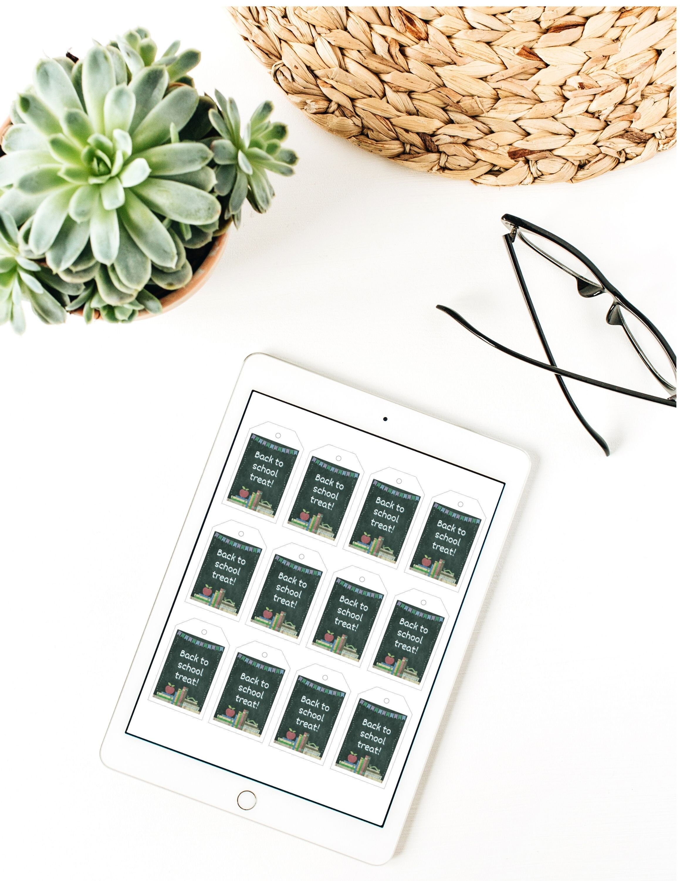 Back to School Treat Tags, Printable School Treat Tags, Treat Bag Tags ...