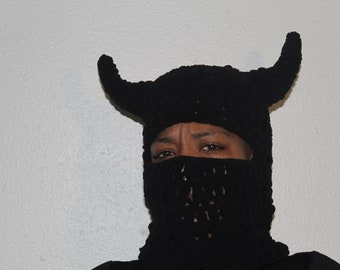 Bull Horn Balaclava - Etsy