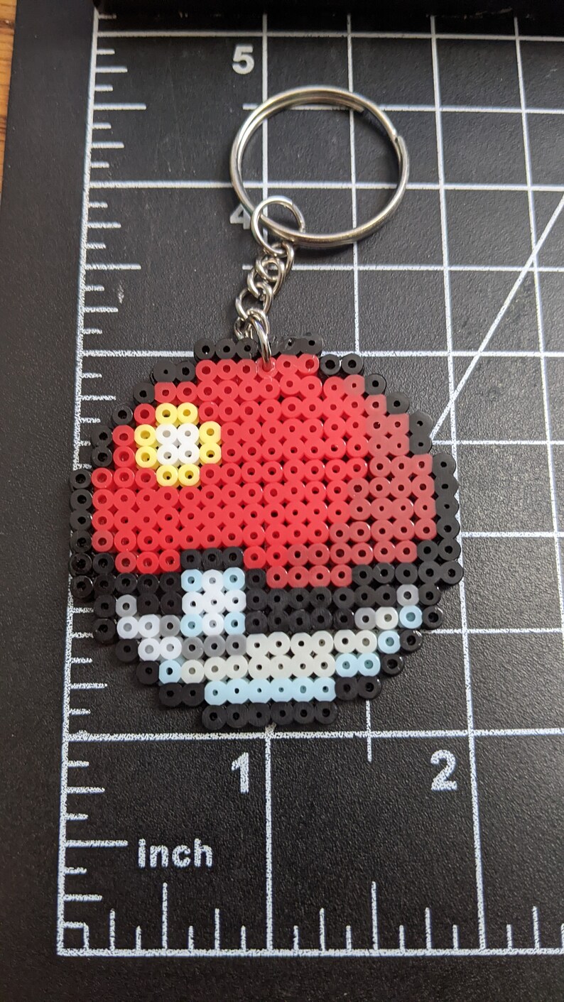 Handmade Pokémon Starter/pokeball Fuze Bead Accessory. as Is, Keychain ...