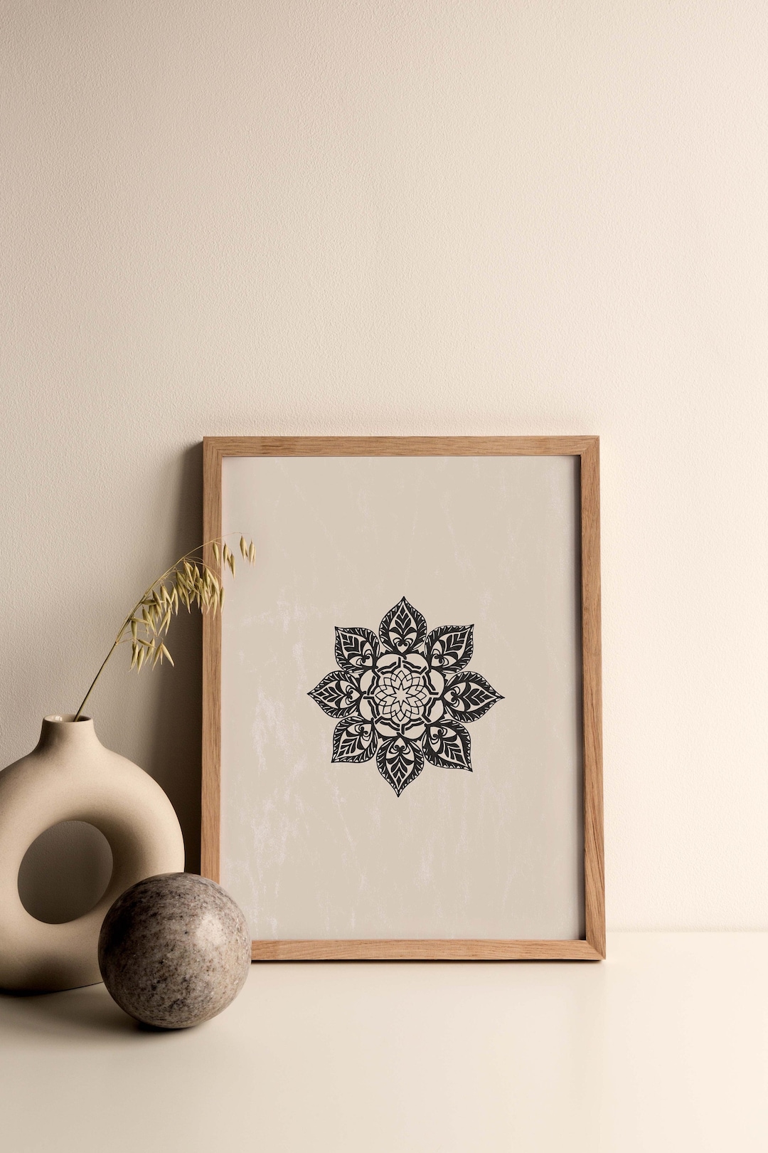 Moroccan Mandala Giclée Fine Art Print Poster Wall Minimalism Bohemian ...