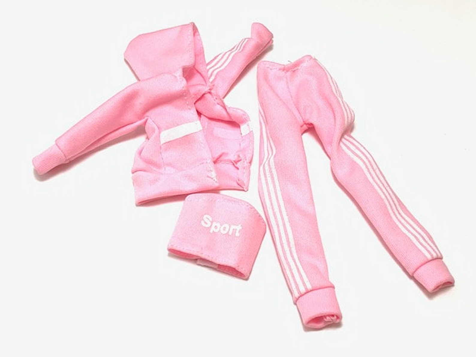Barbie New Clothes Set Jogging Pants Mock Top Hoodie Includes a Pair of ...