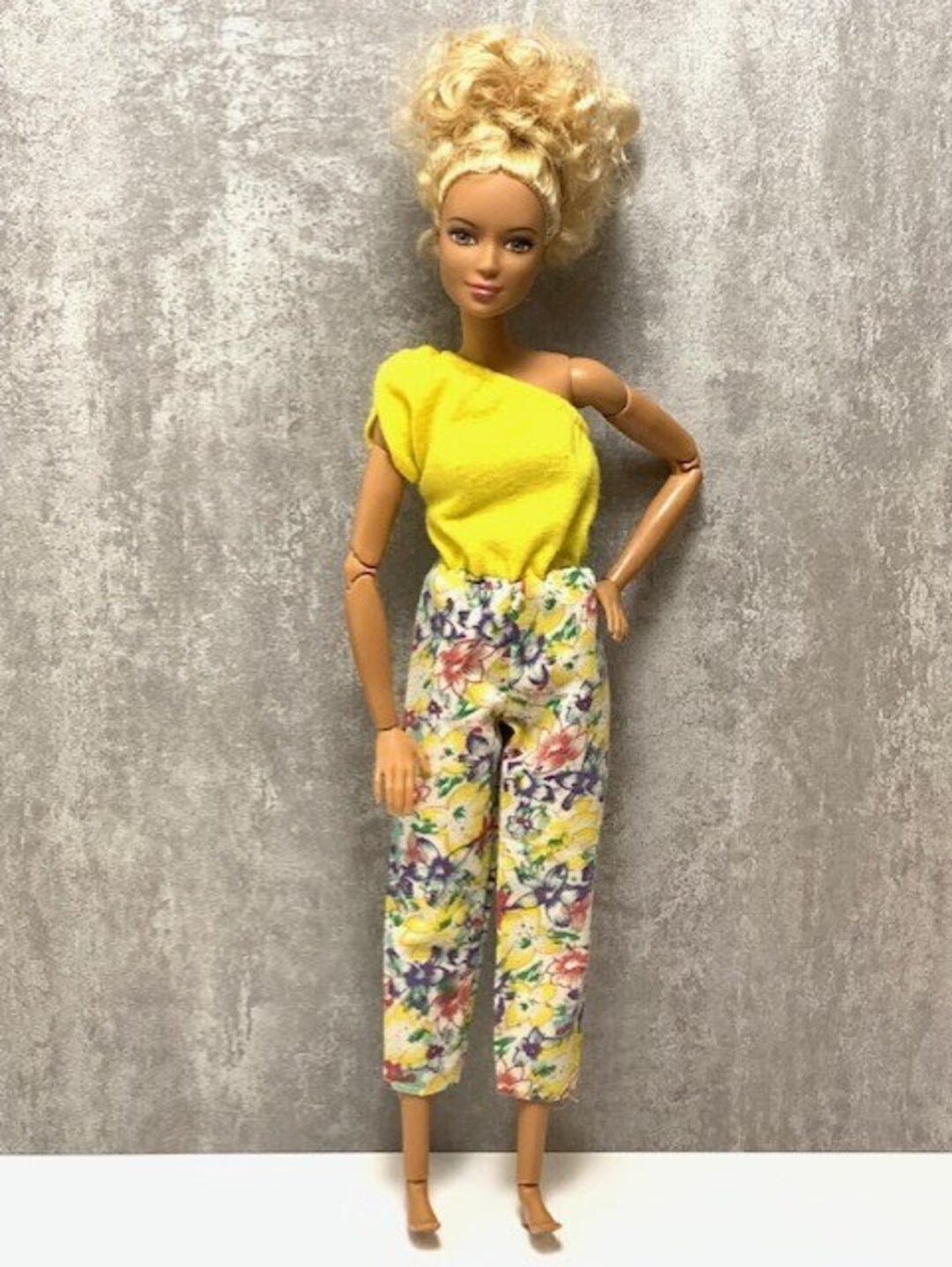 Barbie Pretty Choices Fashions Yellow Floral Jumpsuit With - Etsy Canada