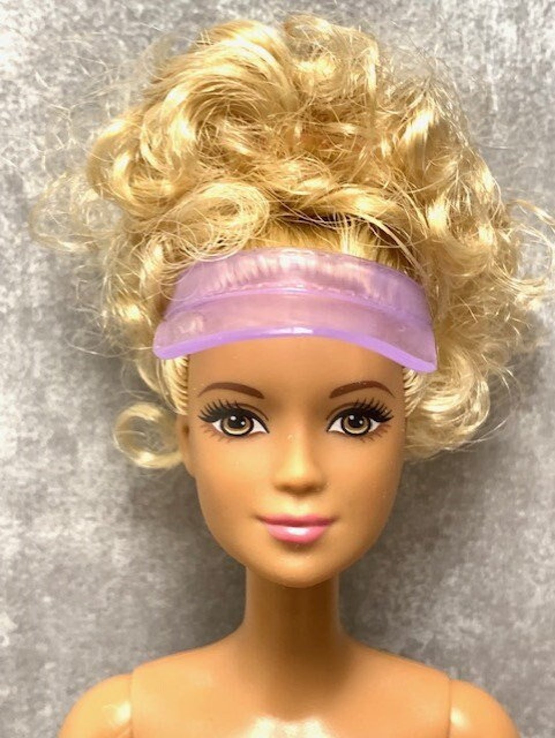 Barbie Visor Purple Clear Sun Visor Head Wear Summer Accessory - Etsy