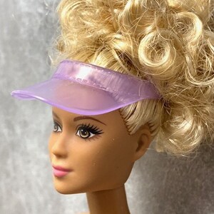 Barbie Visor Purple Clear Sun Visor Head Wear Summer Accessory - Etsy