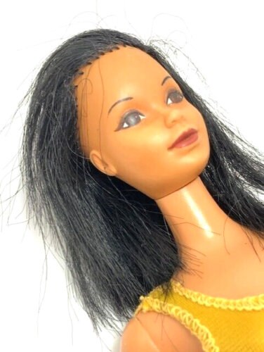 Vintage 1966 Mattel Inc. Barbie Doll Black Hair Brown Eyes - Etsy Canada