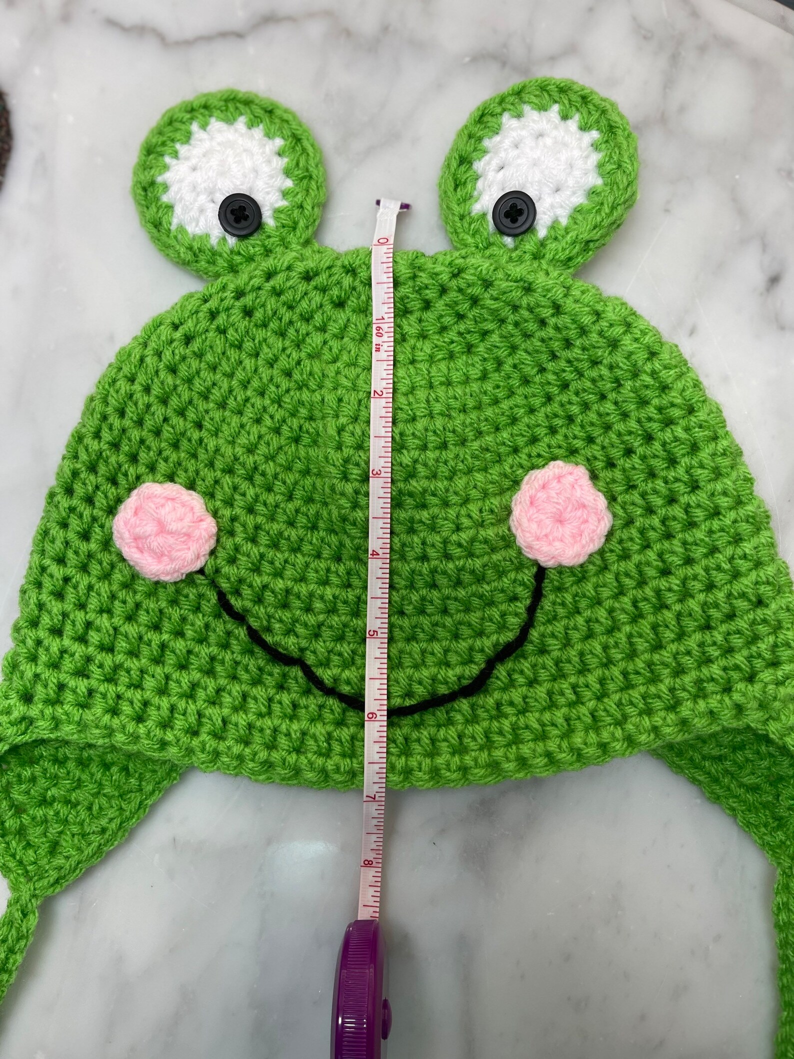 Handmade Crochet Frog Hat - Etsy