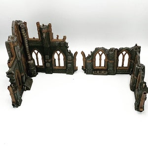 Gothic Ruins Medium Building B Warhammer 40k Tabletop Terrain RPG ...