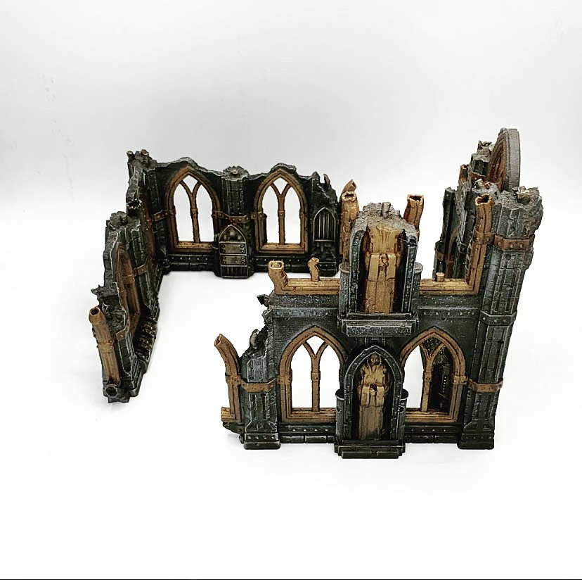 Gothic Ruins Medium Building B Warhammer 40k Tabletop - Etsy
