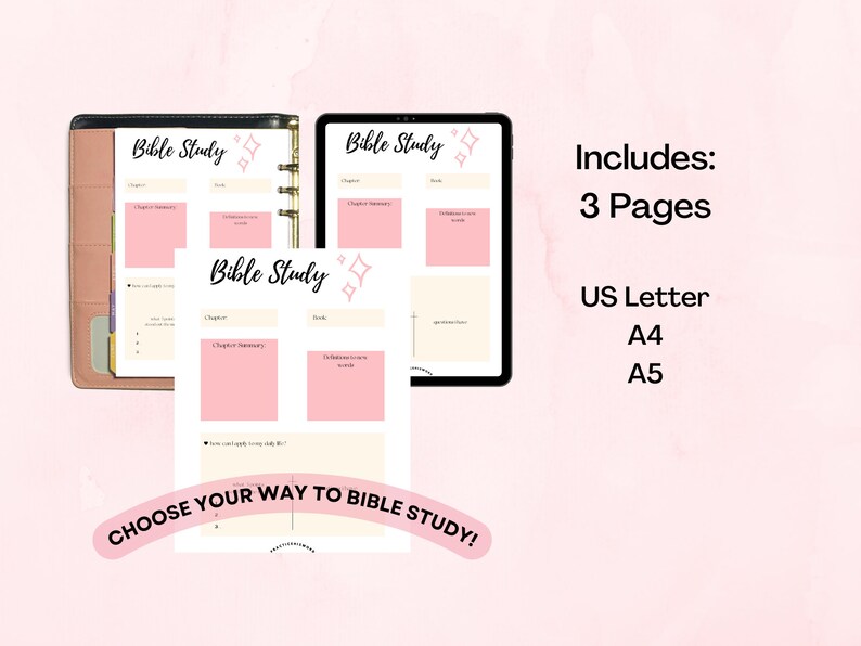 Daily Bible Study Chapter Summary Bible Worksheet - Etsy