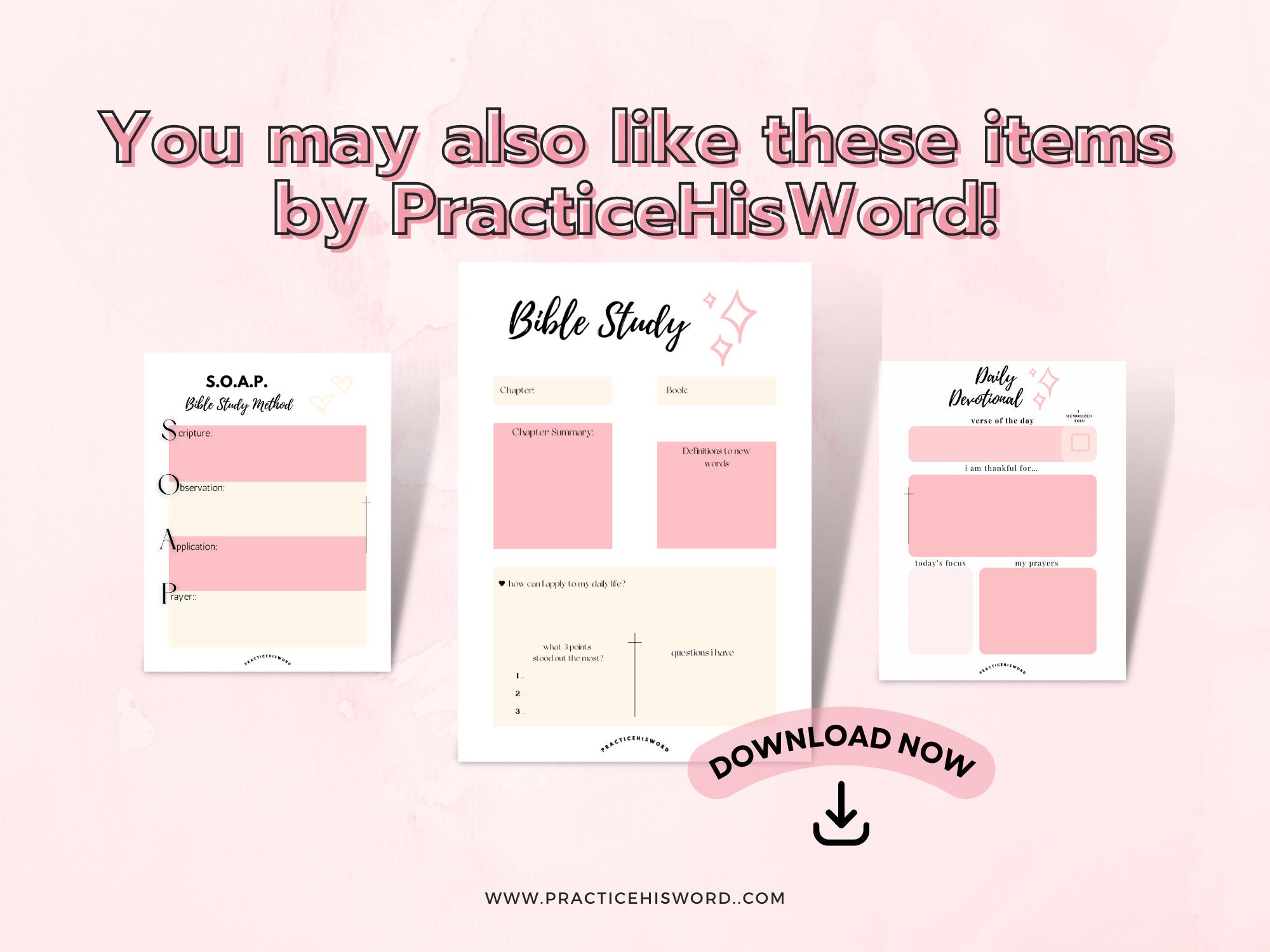 Daily Bible Study Chapter Summary Bible Worksheet - Etsy