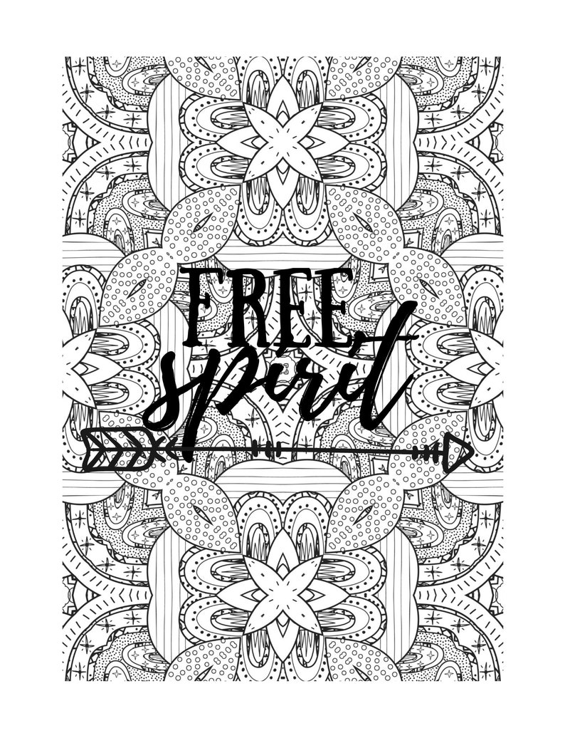 10 Boho Mandala Coloring Sheets - Etsy