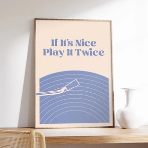 Music Wall Art Record Player Poster Retro Print Groovy Poster Vinyl ...