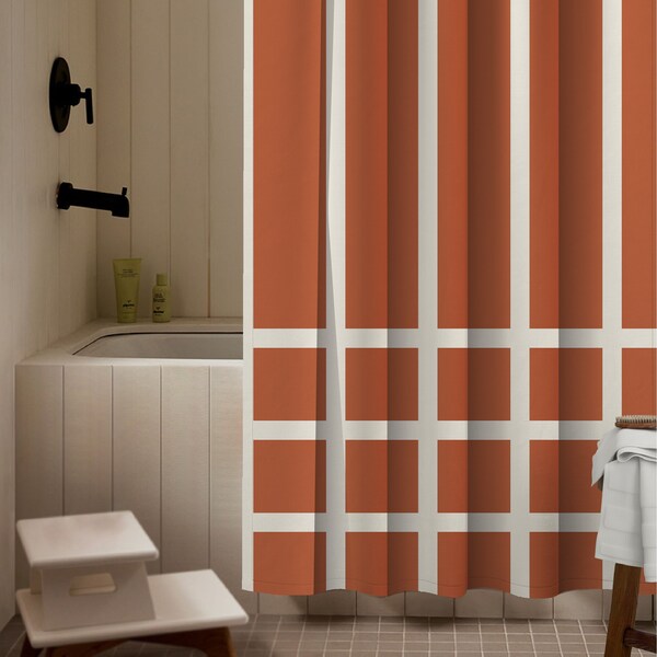 Rust Shower Curtain - Etsy