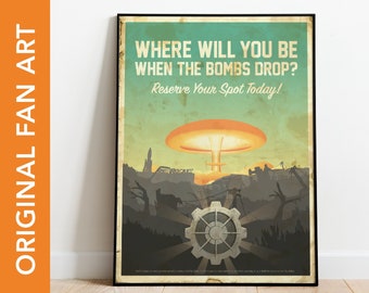 Fallout 4 Vault Tec Poster - Etsy UK