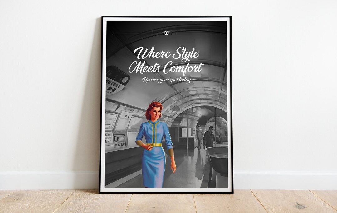 Fallout Poster Fallout Vault-tec Vault/ Shelter Ad Inspired Poster ...