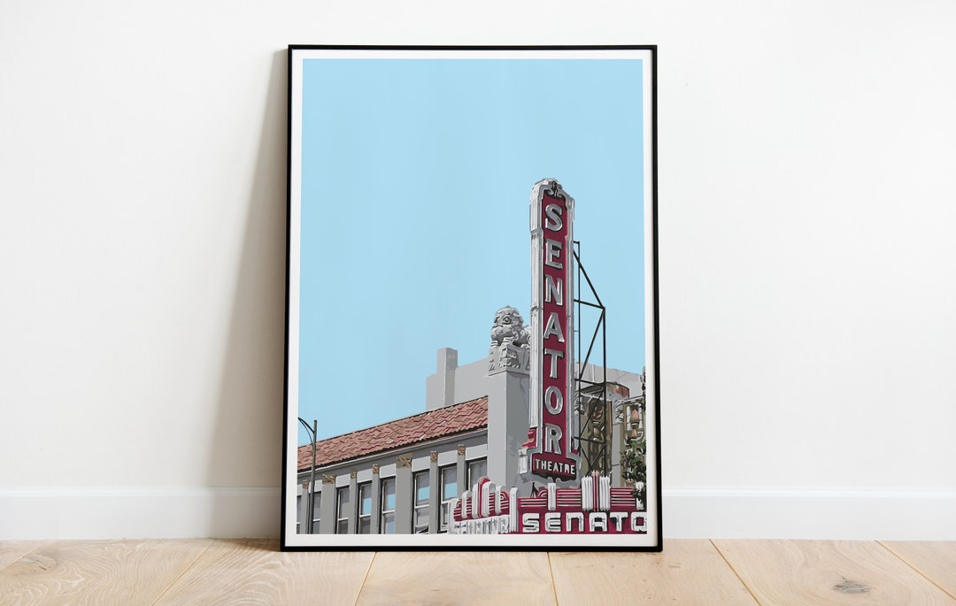 Chico California Poster | Chico Downtown Senator Theatre | Chico ...