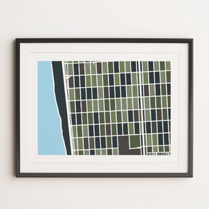 San Francisco Poster Neighborhood Map | Outer Sunset SF Map | SF Map ...