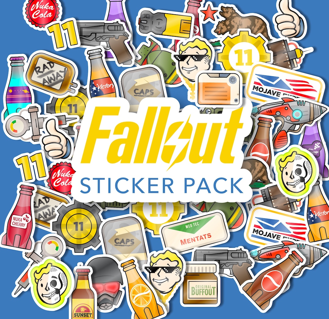 Fallout Sticker Pack Fallout New Vegas Fallout Laptop and Water Bottle ...