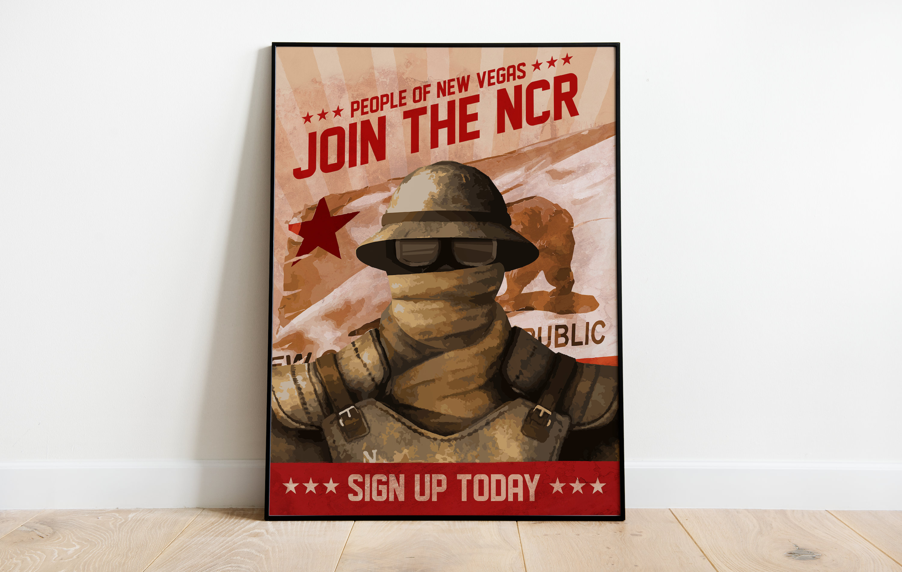 Buy Fallout Poster Join The NCR Fallout New Vegas Inspired, 46% OFF