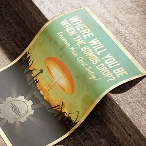Fallout Poster Fallout Vault-tec Vault/ Shelter Ad Inspired Poster ...