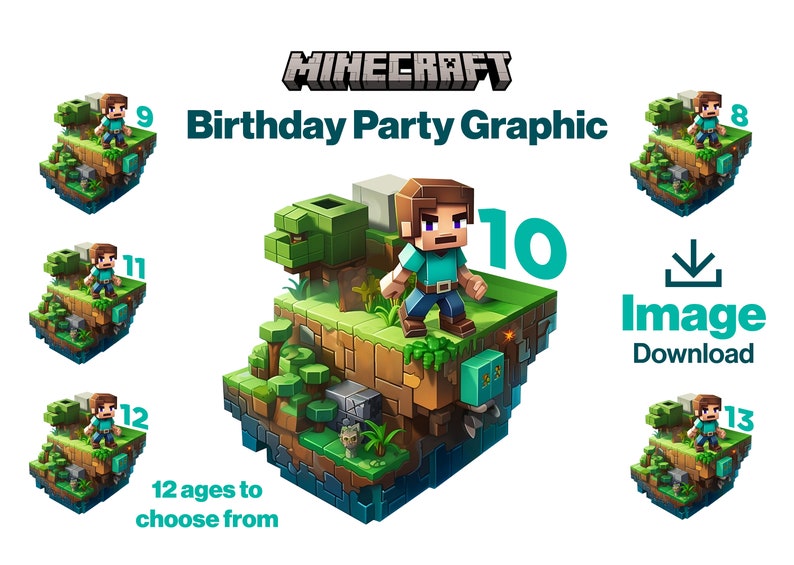 Minecraft Birthday PNG Image Download Minecraft Download Minecraft ...