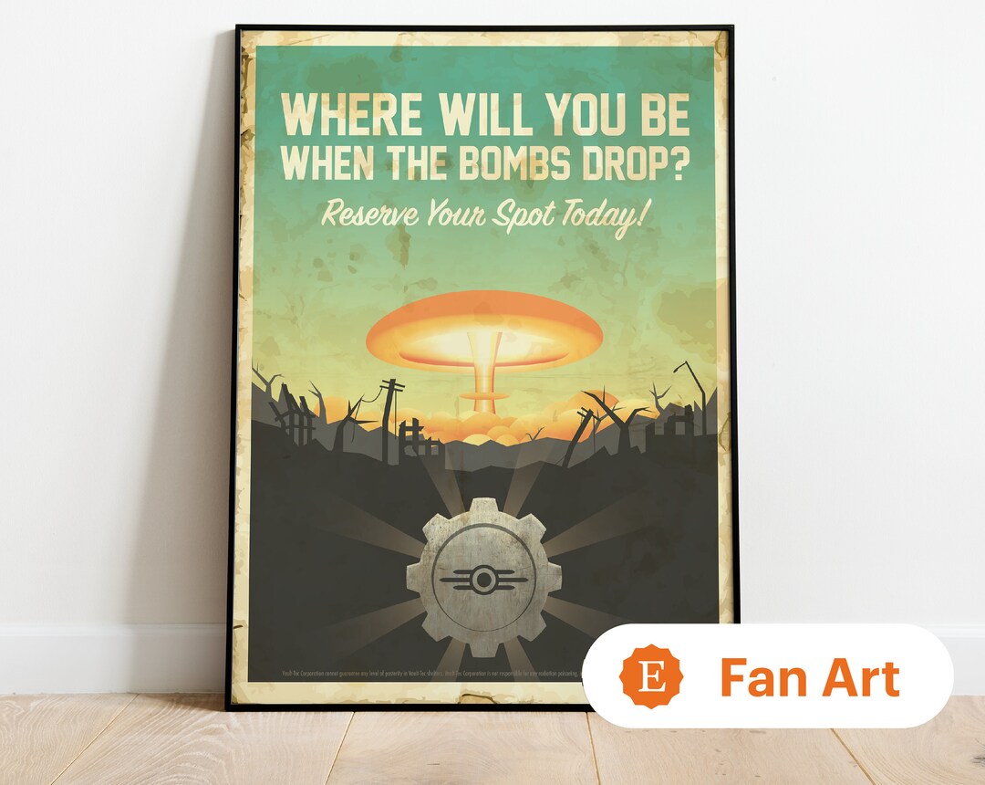 Fallout Poster Fallout Vault-tec Vault/ Shelter Ad Inspired Poster ...