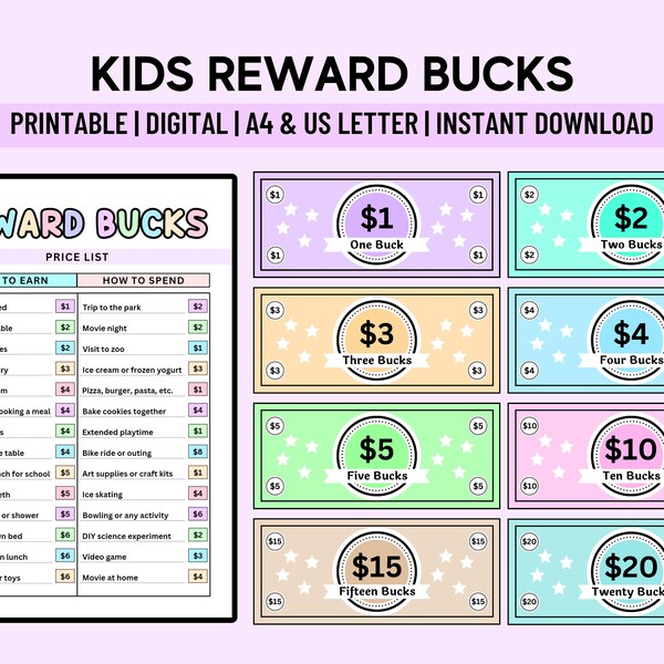Kids Reward System - Etsy