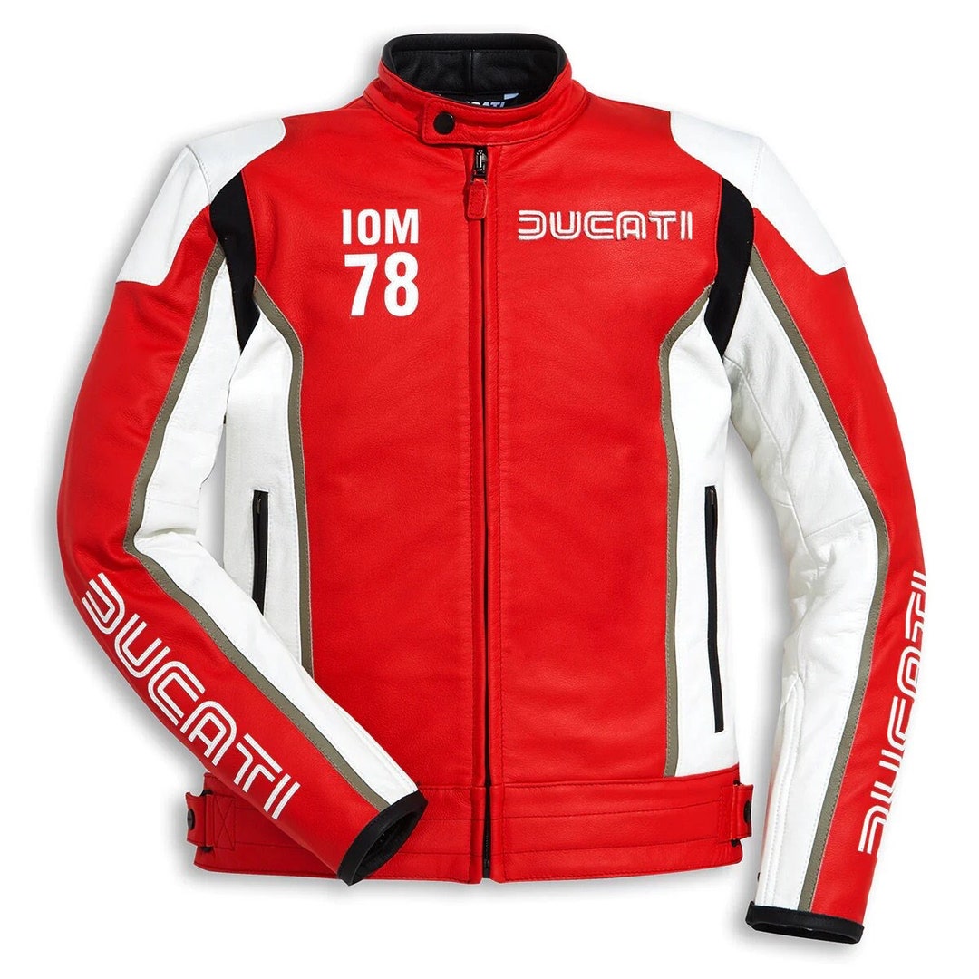 Ducati Jacket Men Leather Jacket Racing Jacket Motorcycle - Etsy