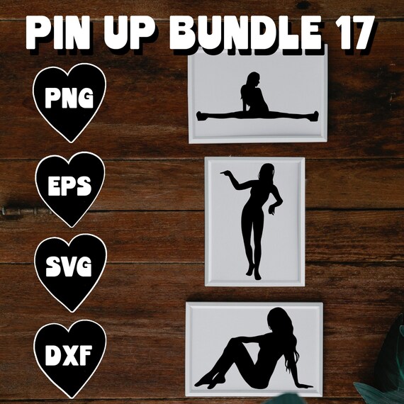 Pin Up Girl Svg Bundle 17 Pack Vector Files For Cricut Sexy Etsy Uk