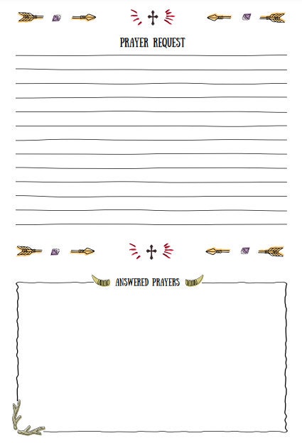 Printable prayer Request Journal - Etsy