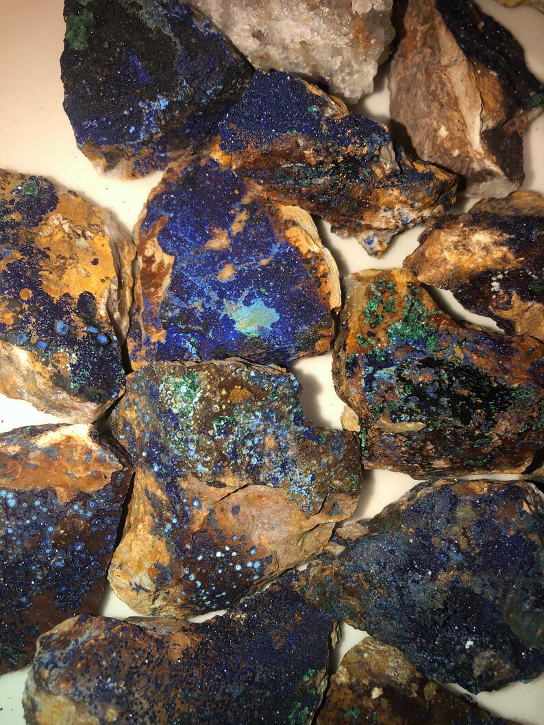 Azurite Malachite Chrysocolla on Matrix Copper Minerals Ore China Raw ...