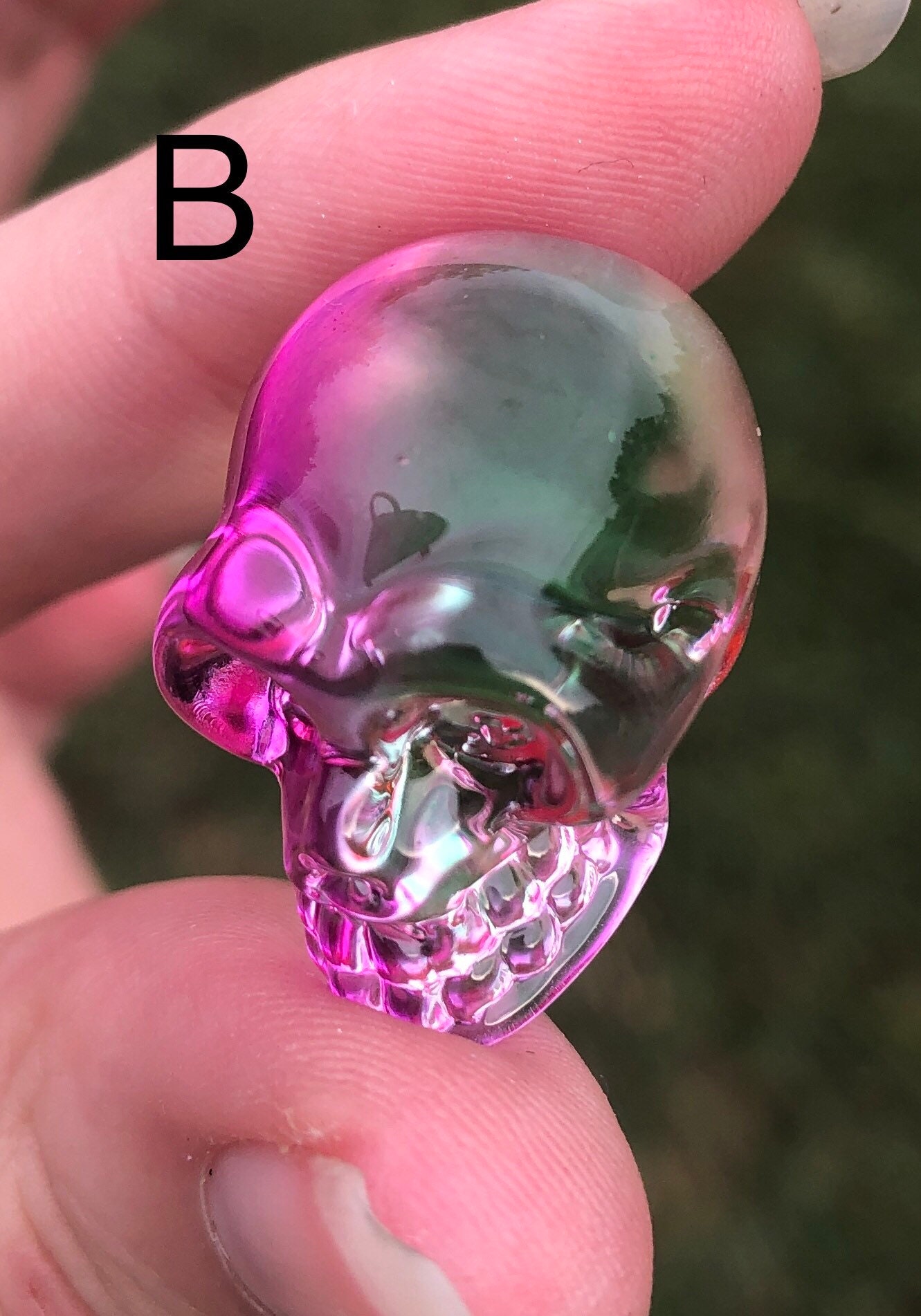 Colorful Glass Aura Mini Skulls; Multi-color Transparent Skull - Etsy