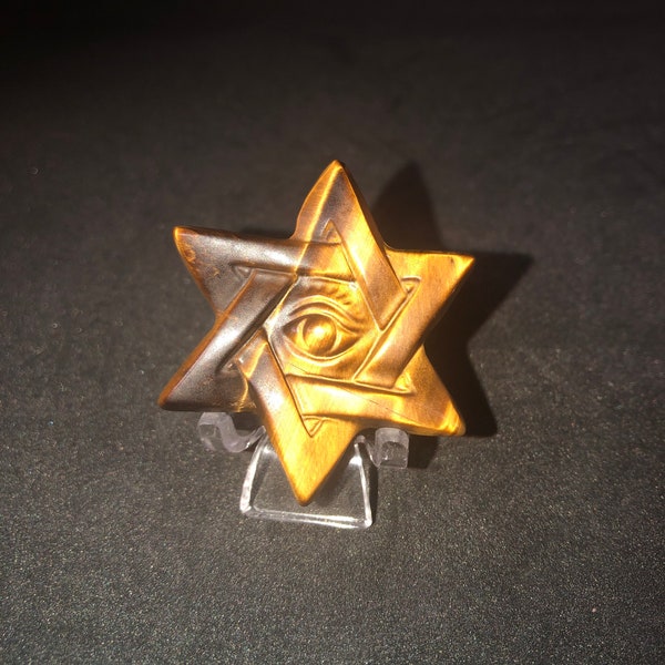 Tiger Eye Star of David - Etsy