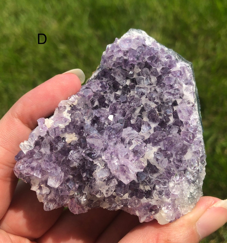 Brazilian Voodoo Amethyst Cluster; Purple Silver Black Aquarius ...