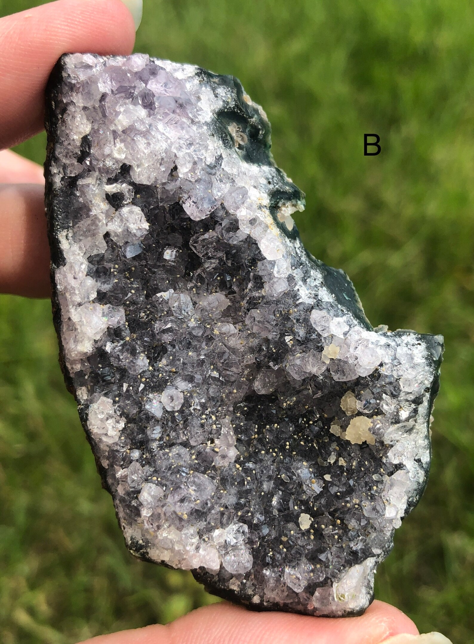 Brazilian Voodoo Amethyst Cluster; Purple Silver Black Aquarius ...