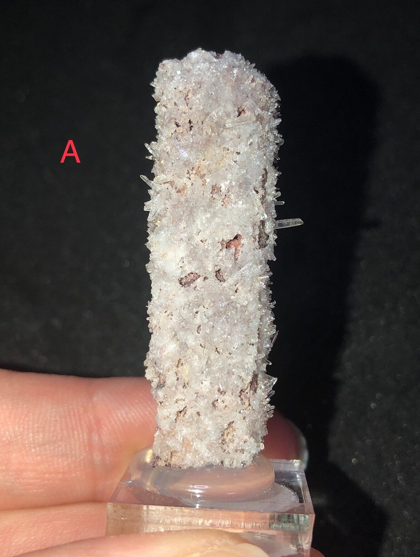 Unique Rare Hematite Quartz Pseudomorph After Epidote(?) Coated W/ Tiny ...