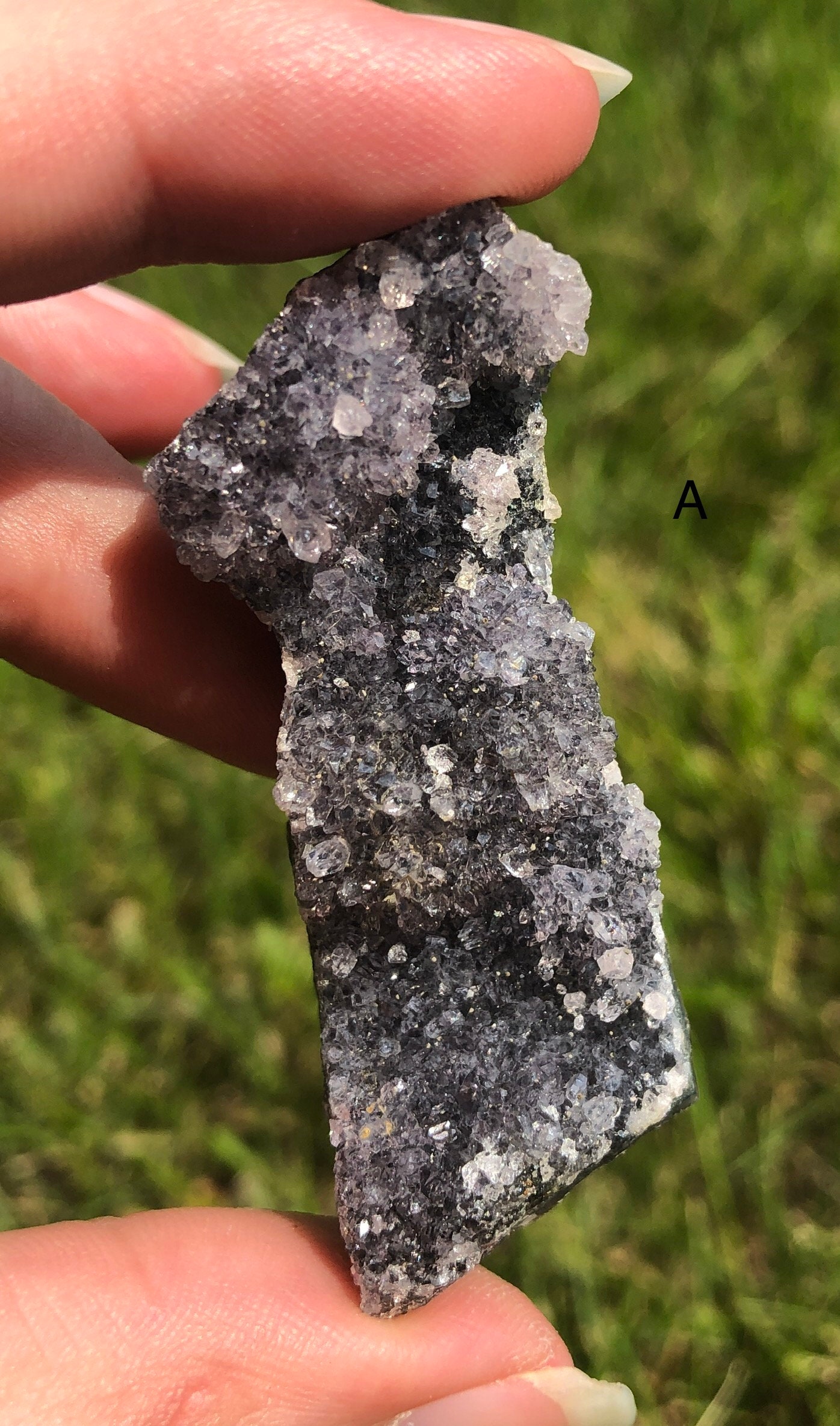 Brazilian Voodoo Amethyst Cluster; Purple Silver Black Aquarius ...